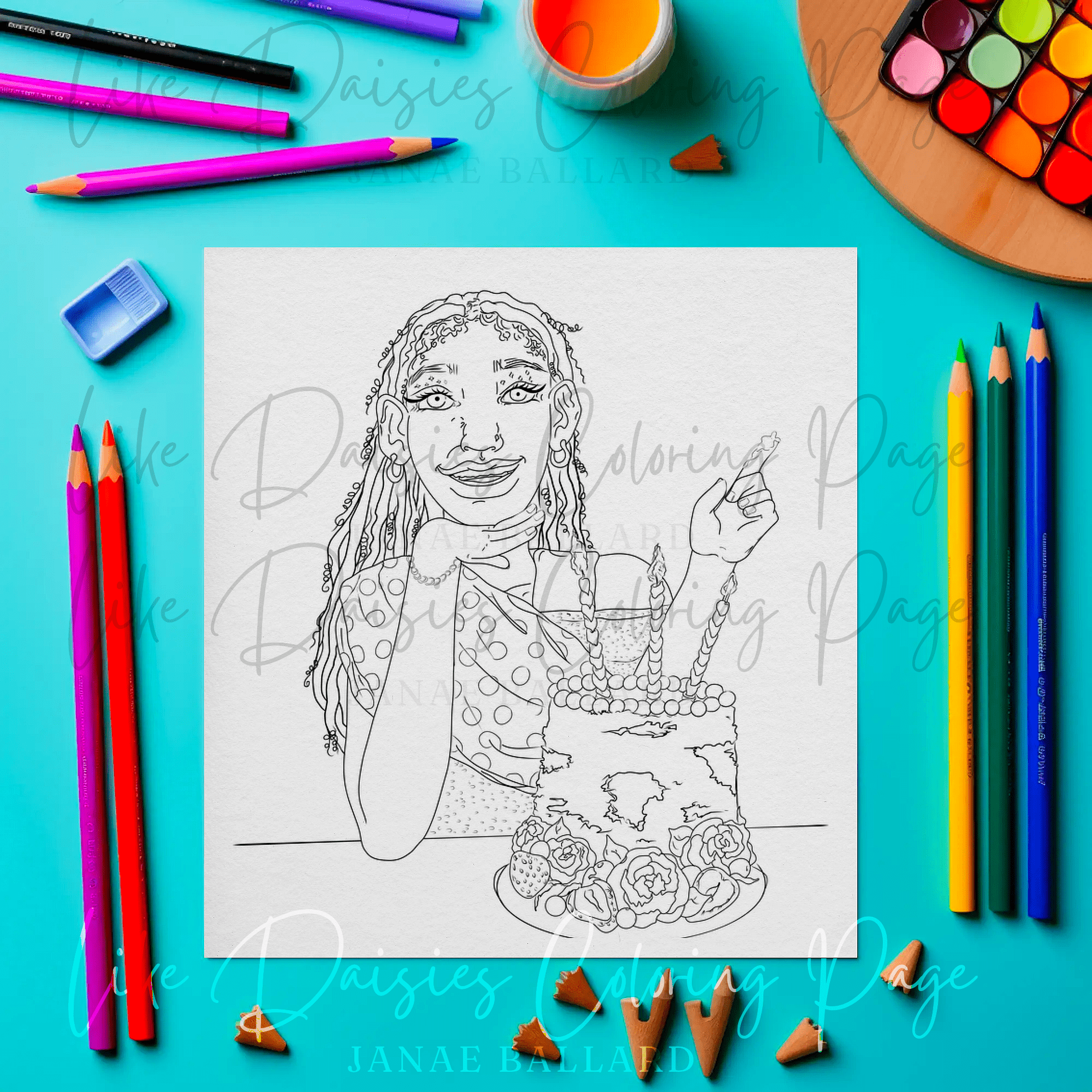 “Your Special Day!” Coloring Page – Like Daisies