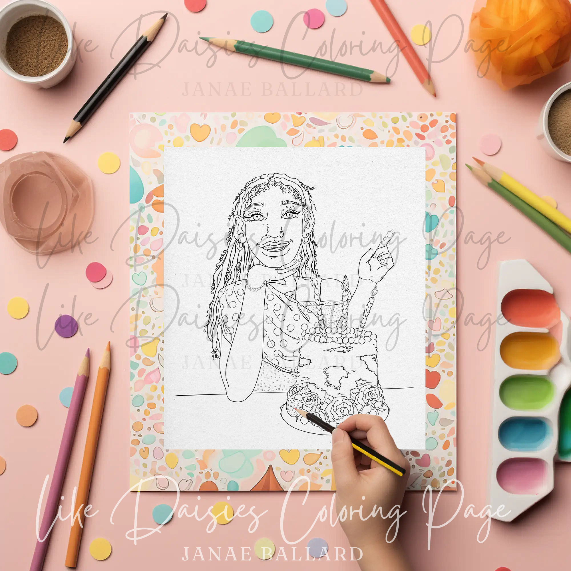 “Your Special Day!” Coloring Page – Like Daisies